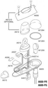 Whelen A606 Lens Retainer for A600 Series | Naasco
